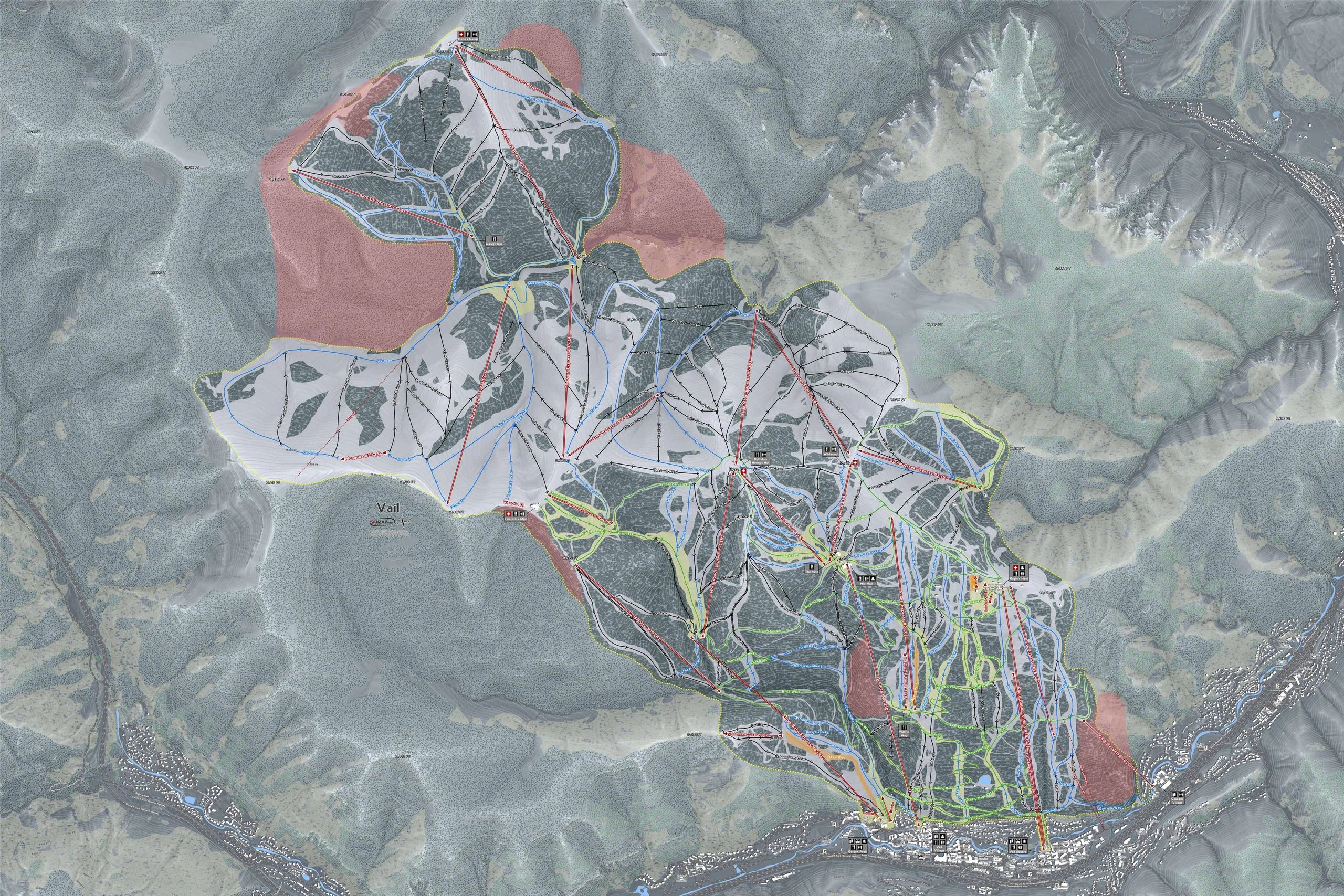 Mapsynergy - Ski Maps, Trail Map