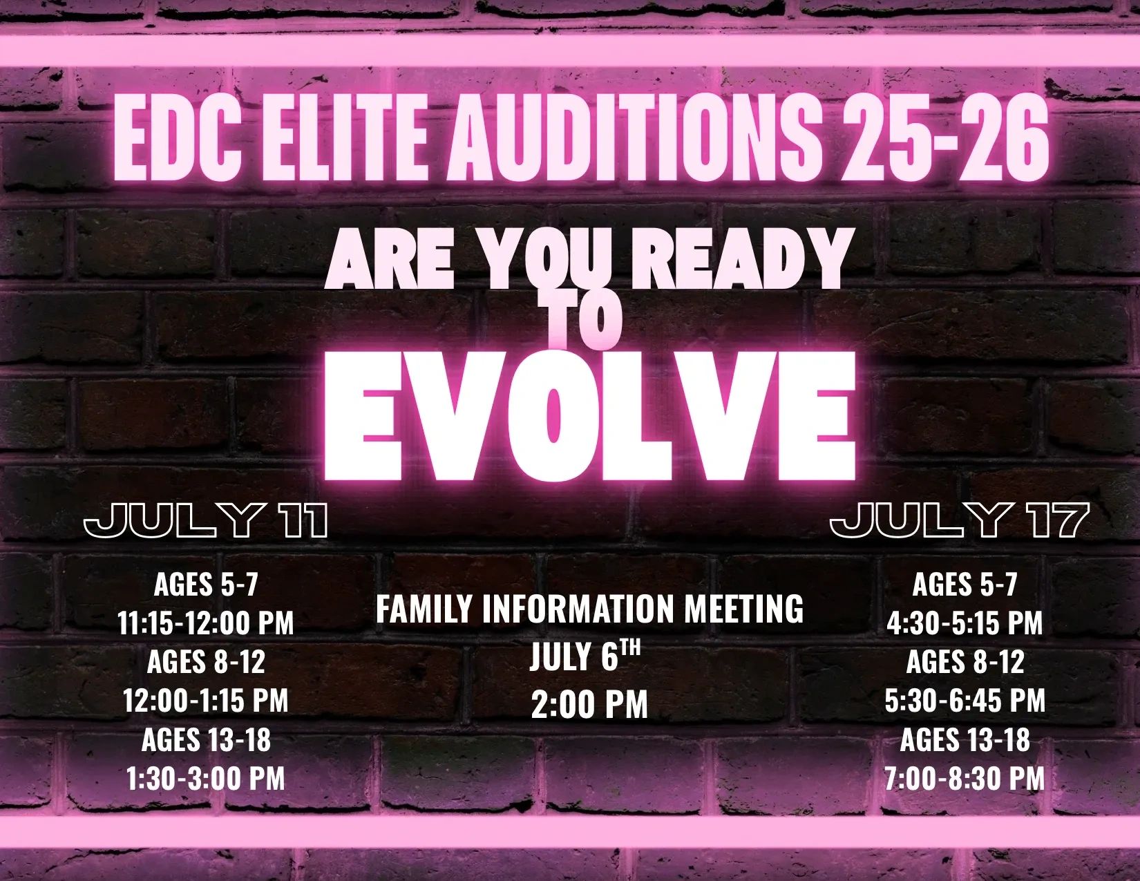 EDC Dance | Evolution Dance Complex