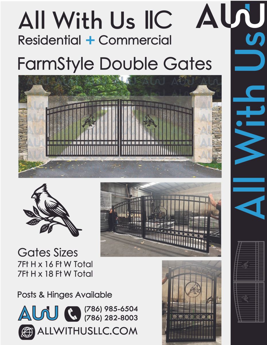 Northern Cardinal Steel Double Gate