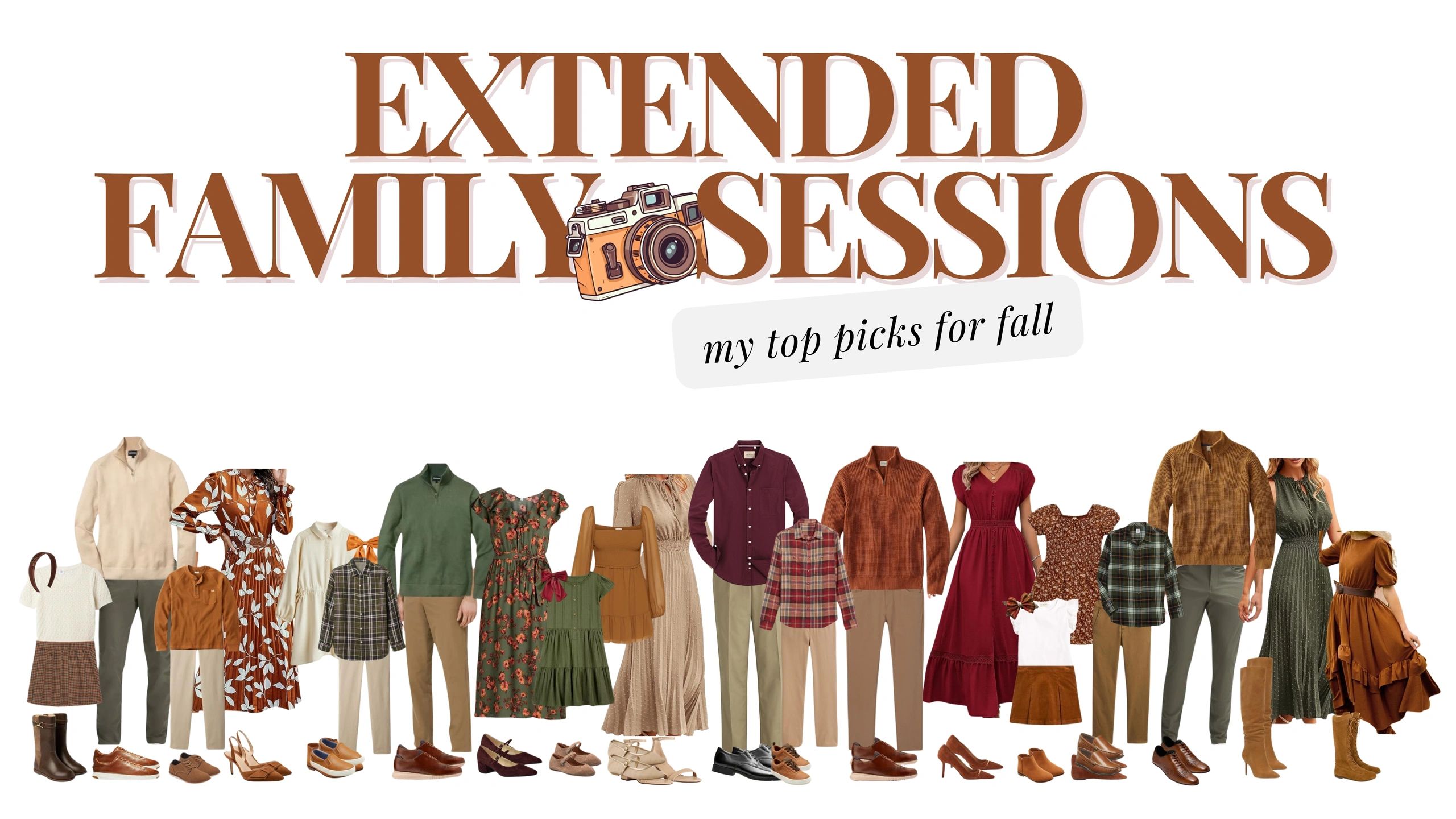 Coordinating Outfits for Extended Family Sessions in the Fall