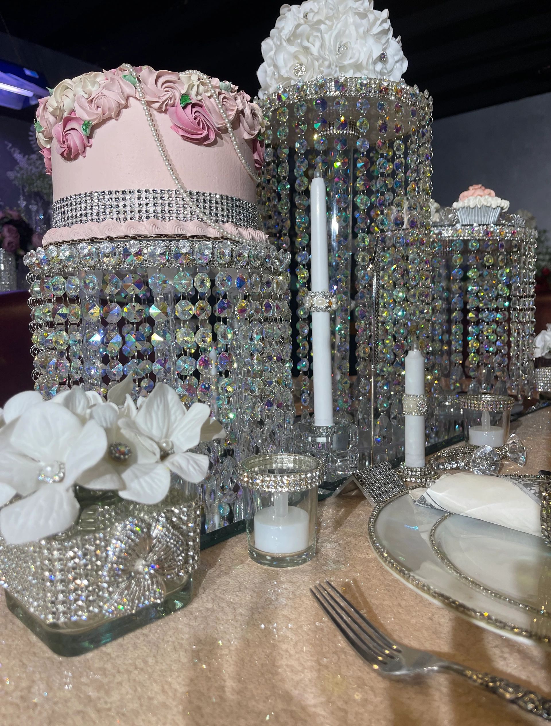 Bling Centerpieces With Bling In Them