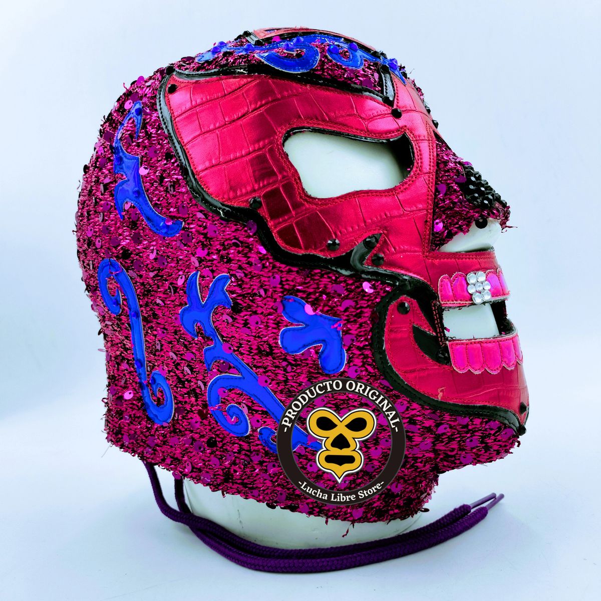 DMT AZUL Máscara Inédita Calavera. Original Y Profesional Con Autógrafo ...