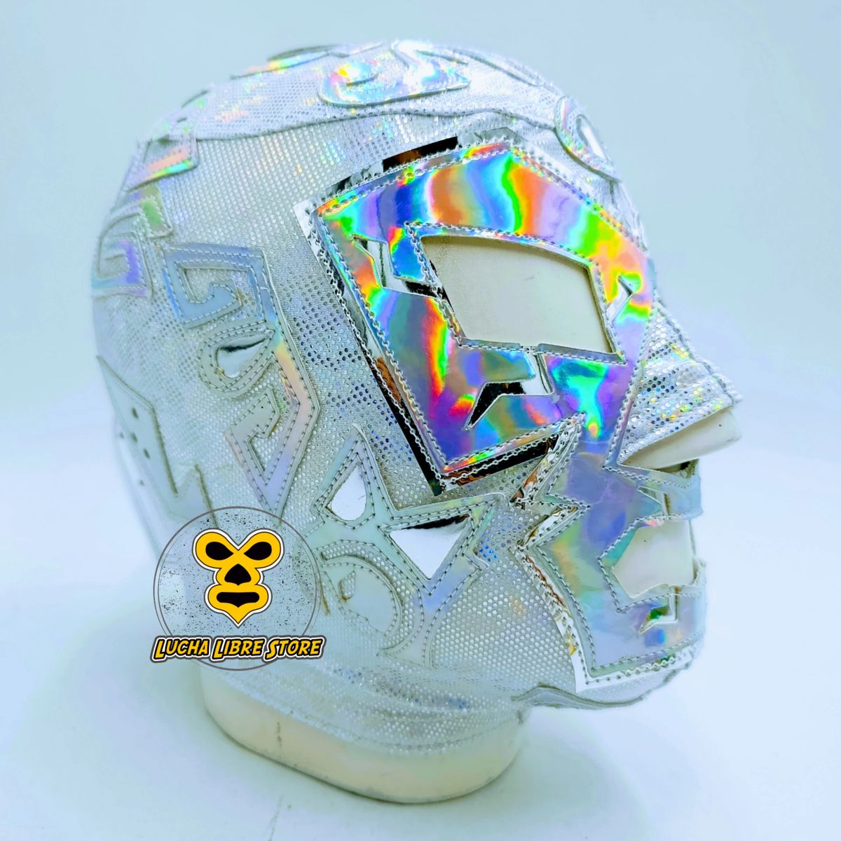 Hijo De Dr. Wagner Máscara Oficial Con Autógrafo Diseño Tláloc Plata