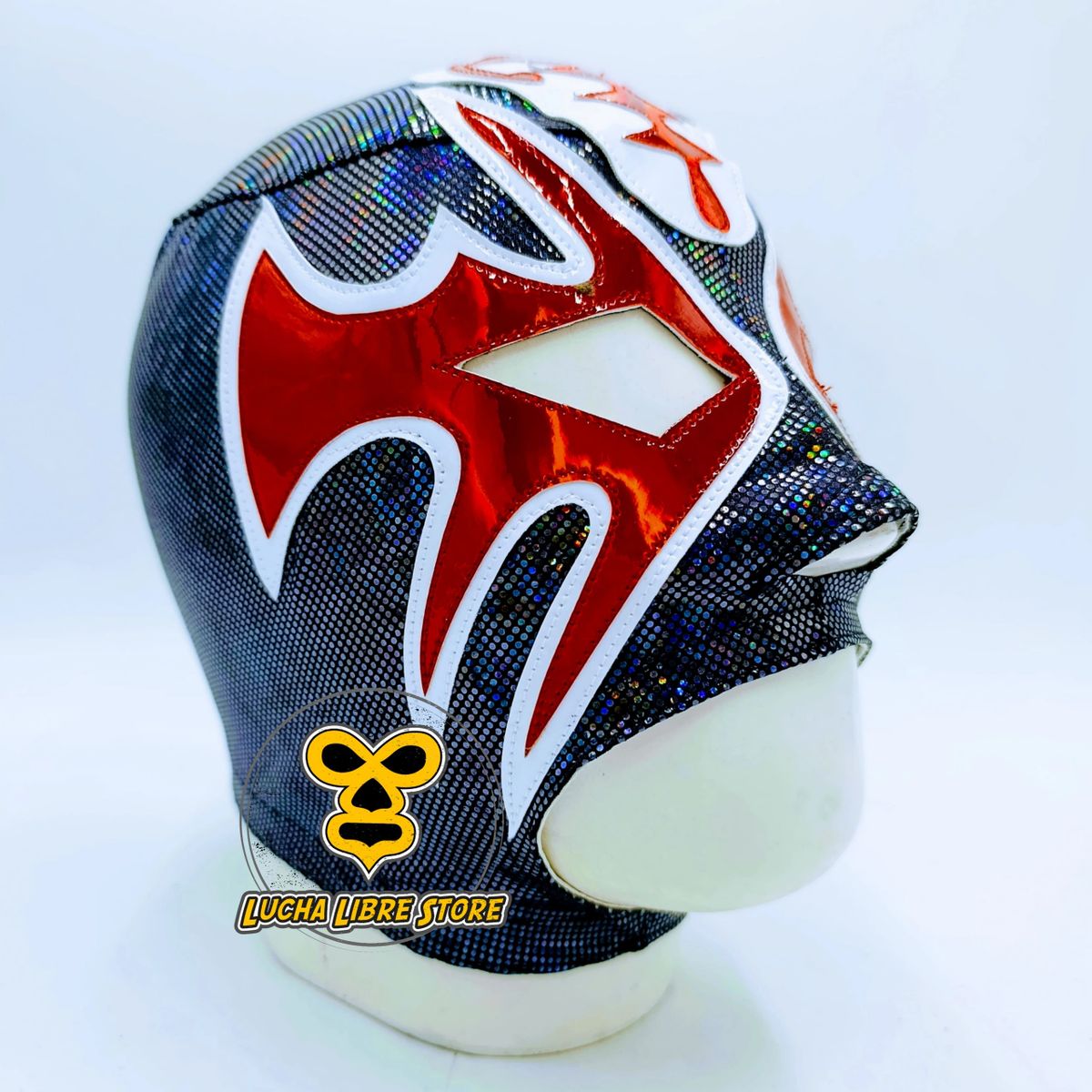 Atlantis Maldad En Licra Holograma Ajustable Negro Con Rojo