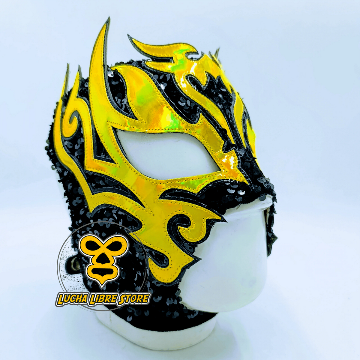 La Hiedra Máscara En Licra Con Lentejuela Ajustable