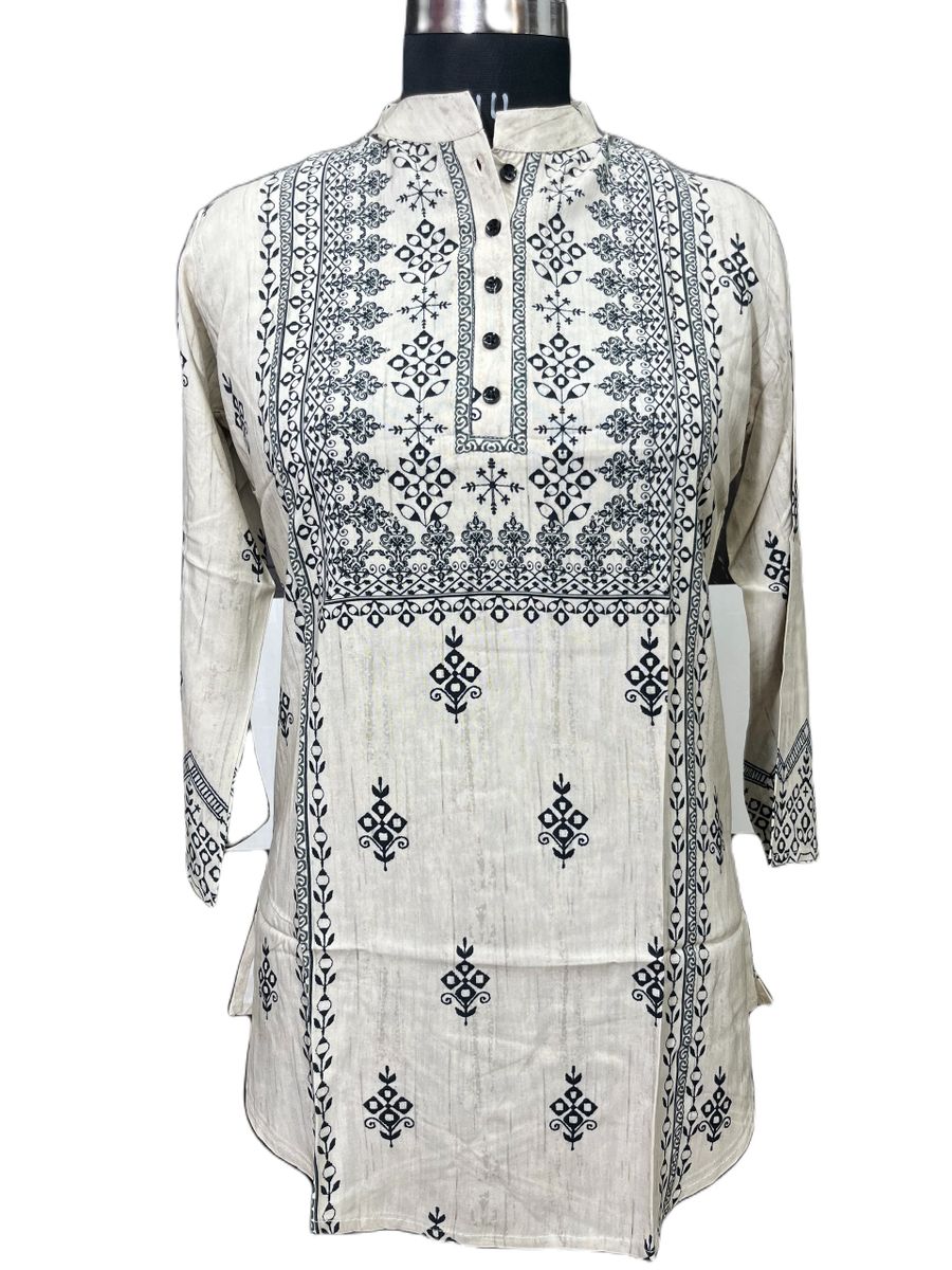 Muslin silk tunic/short-top