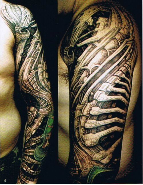 Organic Mechanical Tattoos 20 Of The Best Biomechanical Tattoos For