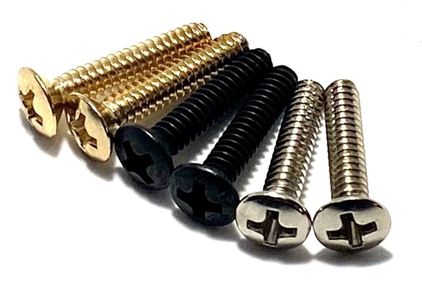 Strat Pickup Screws & Springs, Oval Head Style ~ Quantity & Color Choice