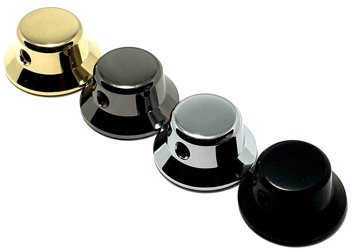 Metal Strat Style Knob, Set Screw ~ Color Choice