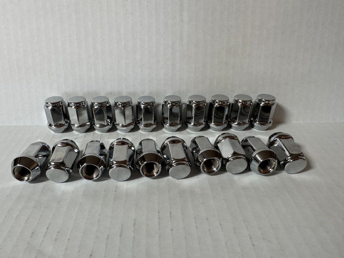 24 CHROME ACORN 14x1.5 FOR AFTERMARKET WHEELS