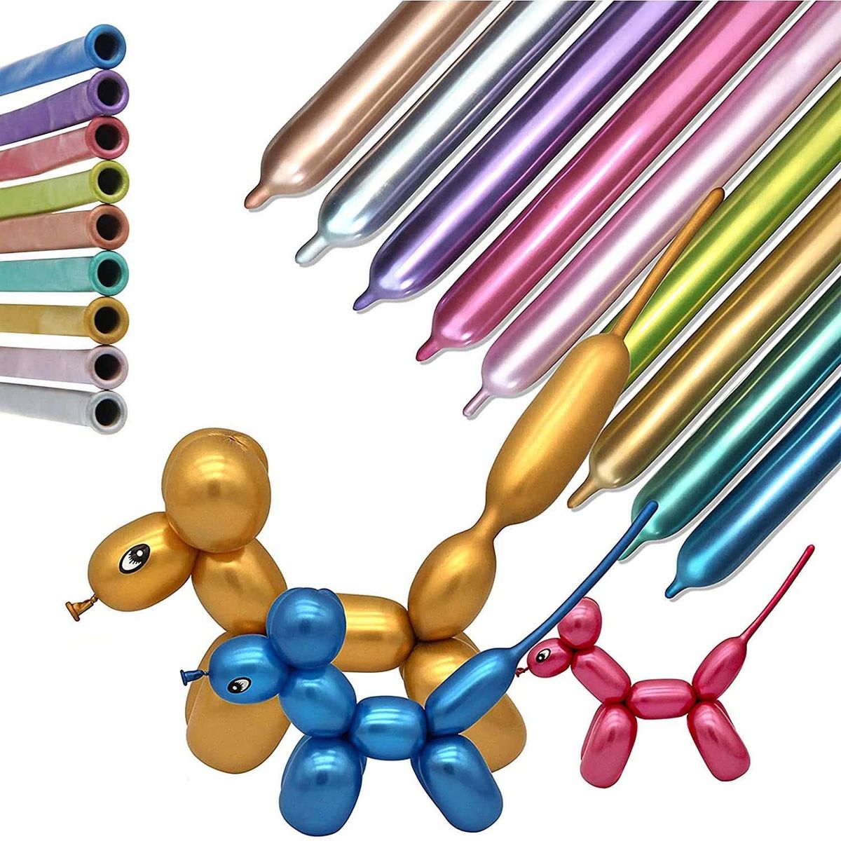 Shop Transform Any Event with Our chrome Mix colours Magic Balloons