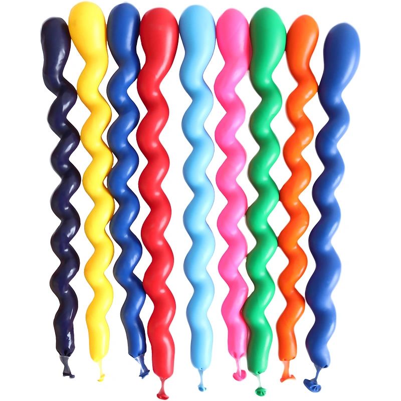 Spiral Mix colours 30 inches long Balloons great for birthdays
