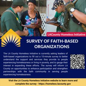 LA COUNTY HOMELESS INITIATIVE SURVEY