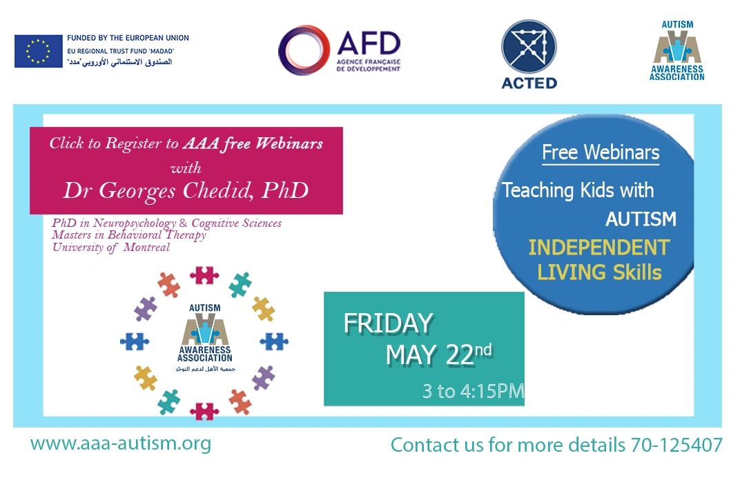 Autism in Arabic | Autism Awareness Association - Lebanon جمعية الأهل ...