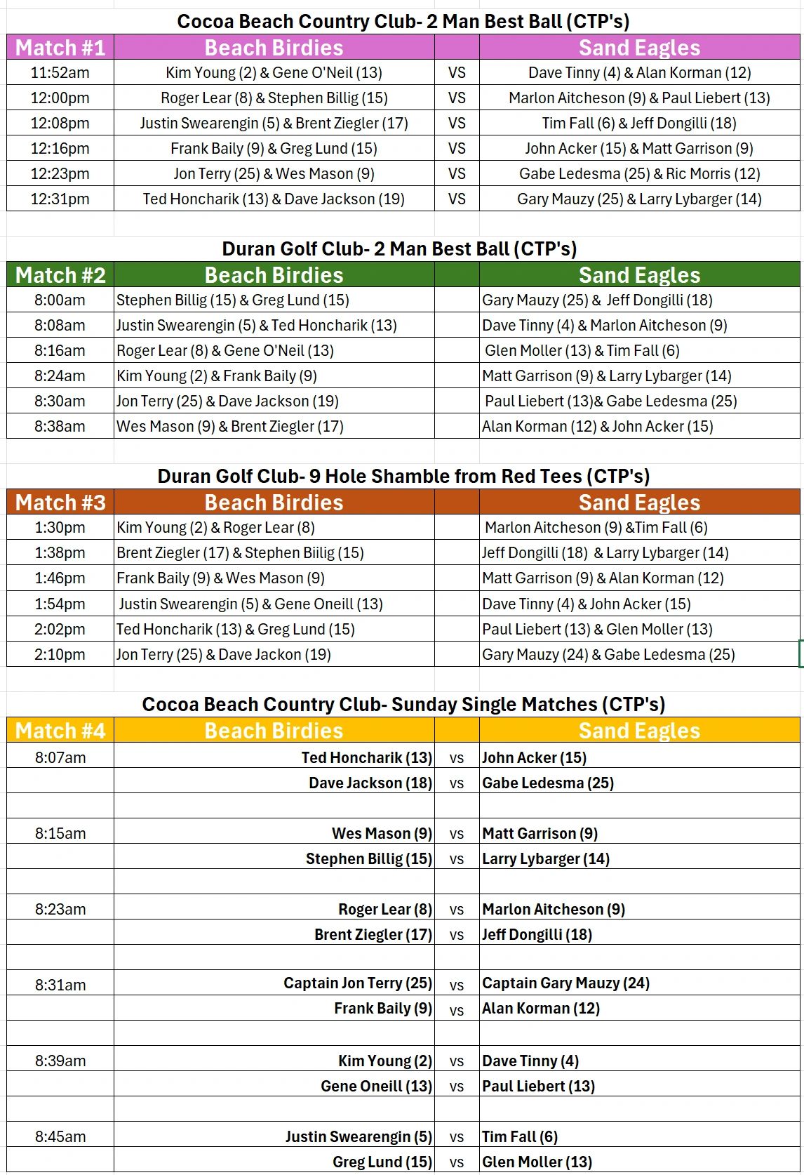 Matches Announced for the 2024 Silver Slam Championship!