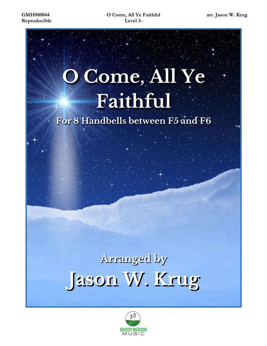 O Come, All Ye Faithful for 8 handbells (digital download)