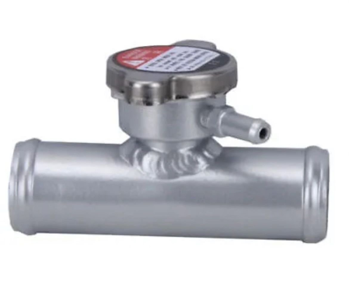 Inline Aluminum Filler Neck Hose & Cap for plastic radiator