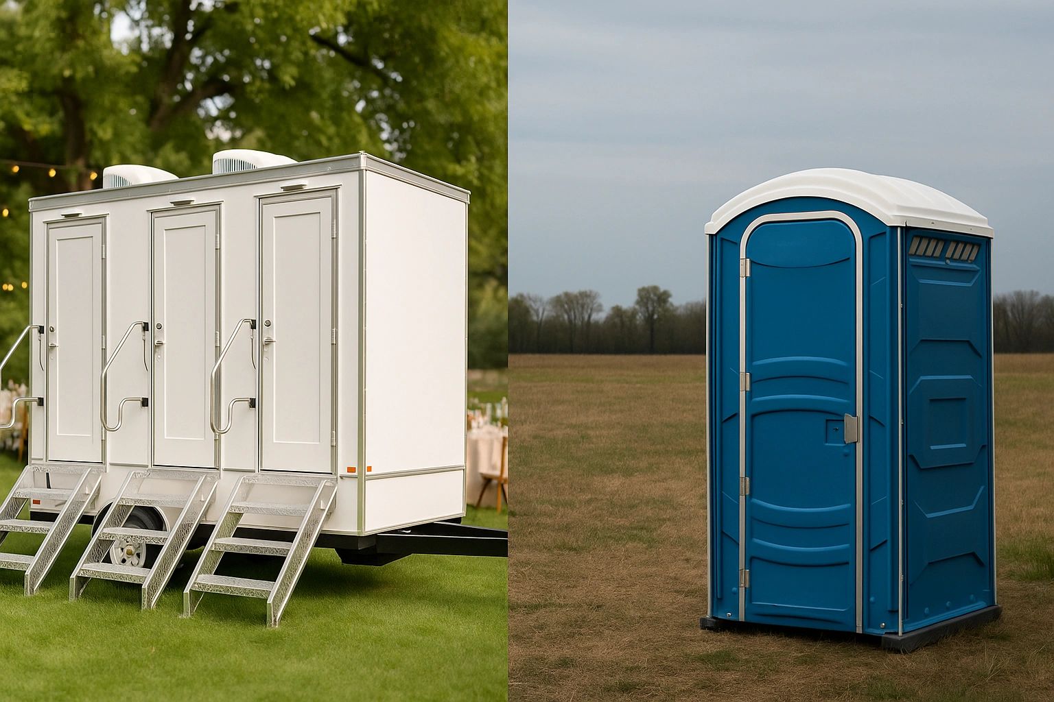 Restroom Trailer vs. Porta Potty: What’s the Difference?