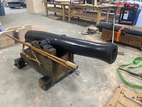 FULL SCALE NAVAL CANNON