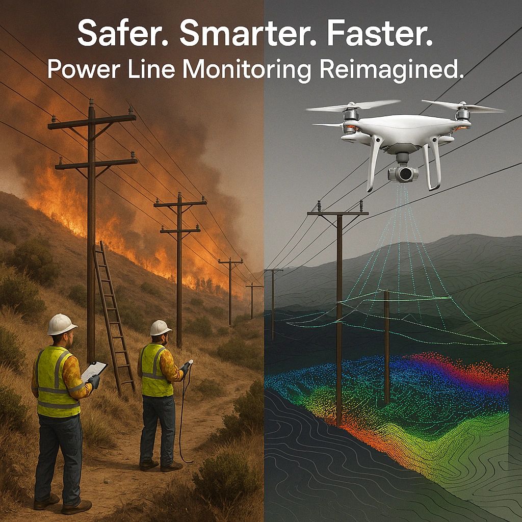 Power Line Monitoring with Drones and LiDAR: Reducing Downtime