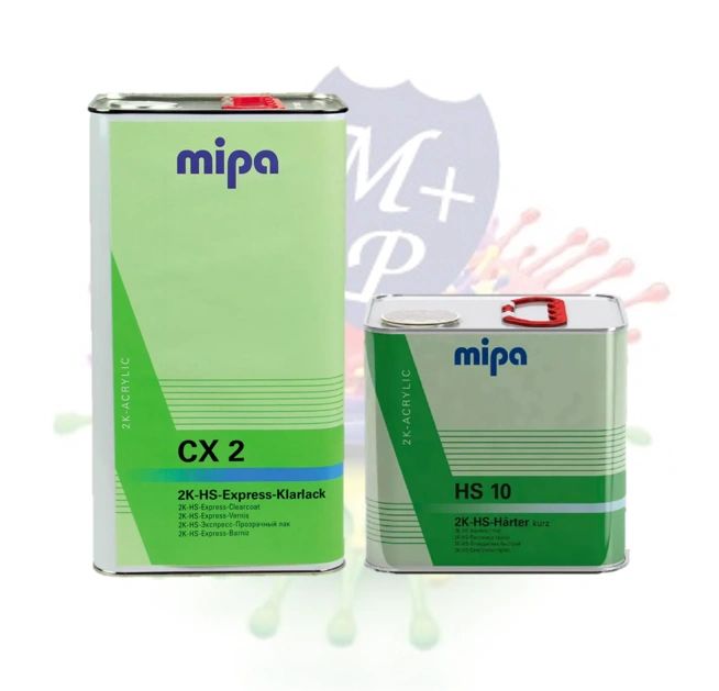 MIPA CX2 HS Express Clearcoat Kit with HS10 Fast Hardener 7.5 Litre Kit