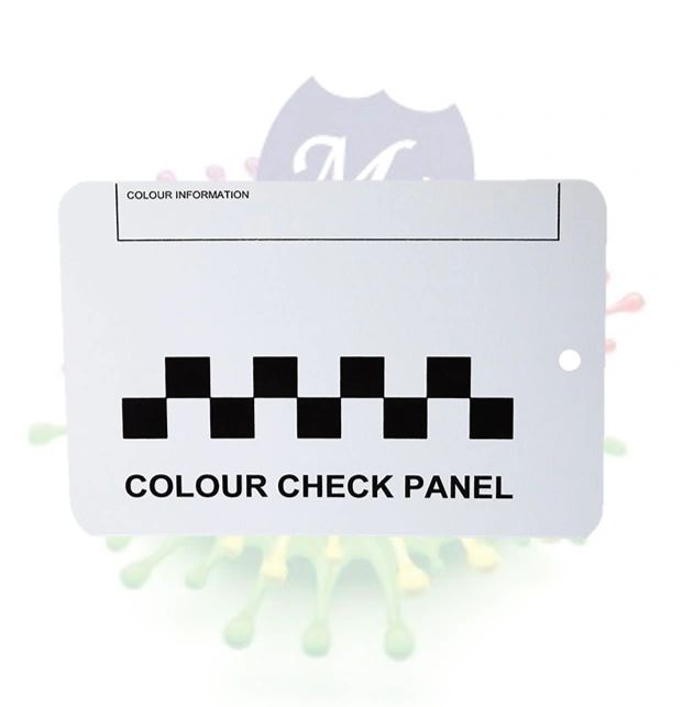 Metal Paint Spray Out Cards For Colour Check / Matching Aluminium 100 Pack