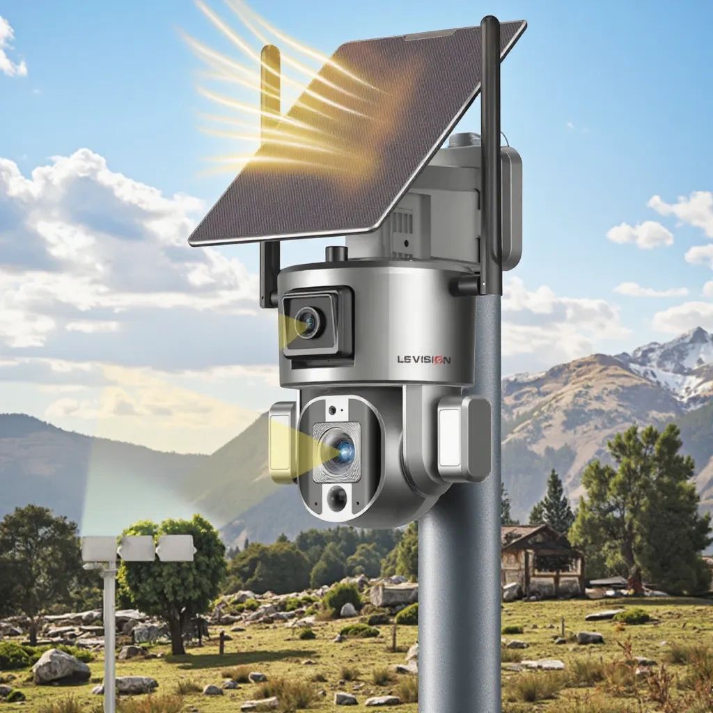 PTZ 4K WI - LS VISION 4K 20X Optical Zoom Solar Wifi Alarm Camera Face ...