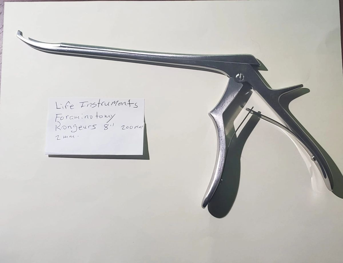 Life Instrument Co. 837-1002-0, 2mm Foraminotomy Rongeurs