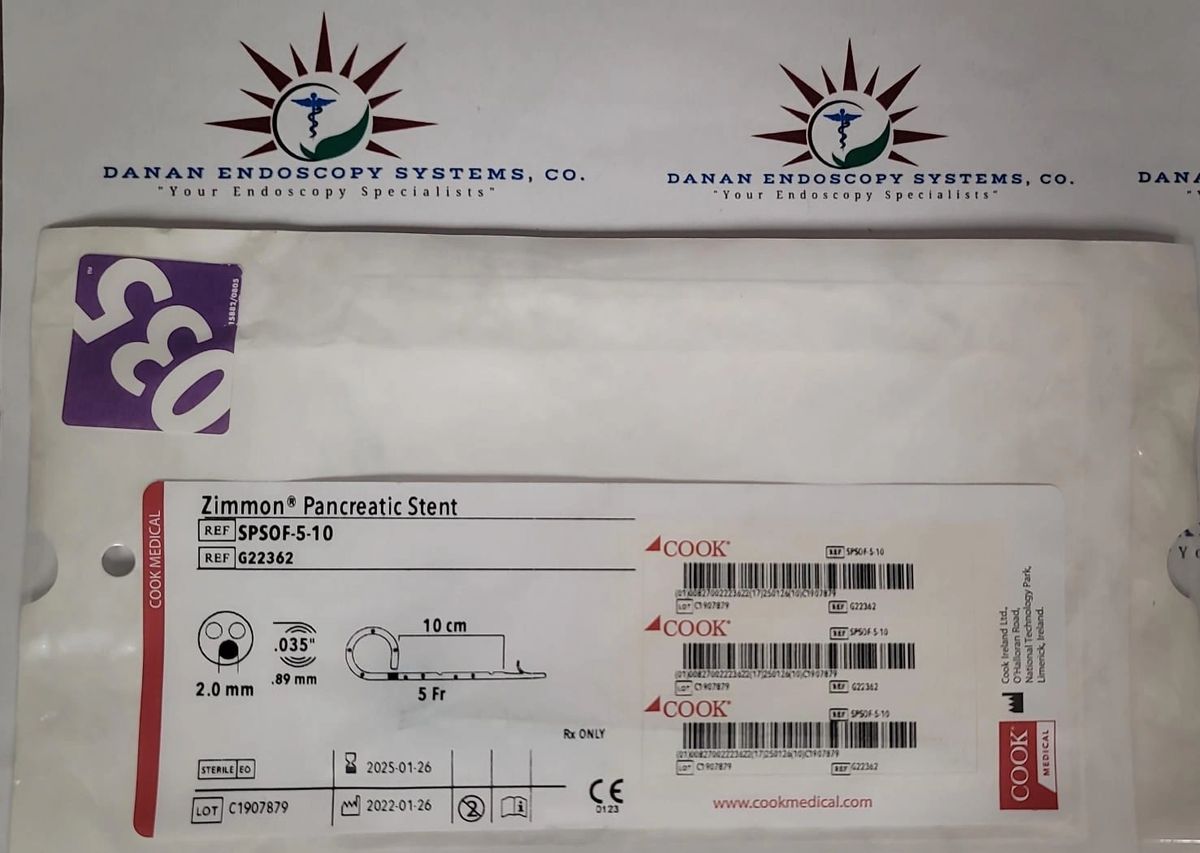 Cook Medical G22362 Zimmon PANCREATIC Stent 5Fr. X 10cm (X)