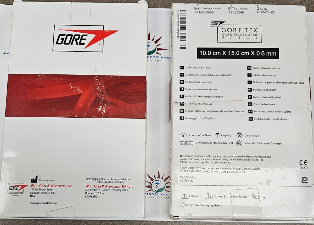 GORE 1710015006 GORE-TEX CARDIOVASCULAR PATCH 10.0 cm x 15.0 cm x 0.6 ...