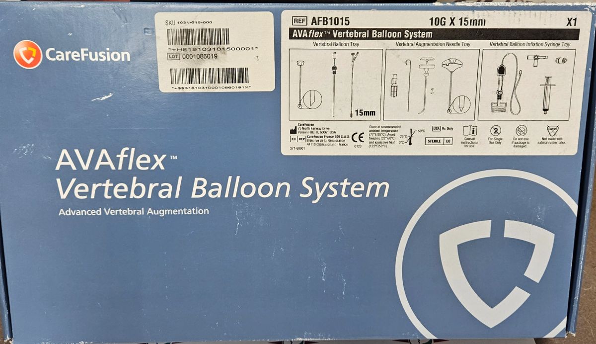 CareFusion AFB1015 AVAflex Vertebral Balloon System 10G/15mm (X)