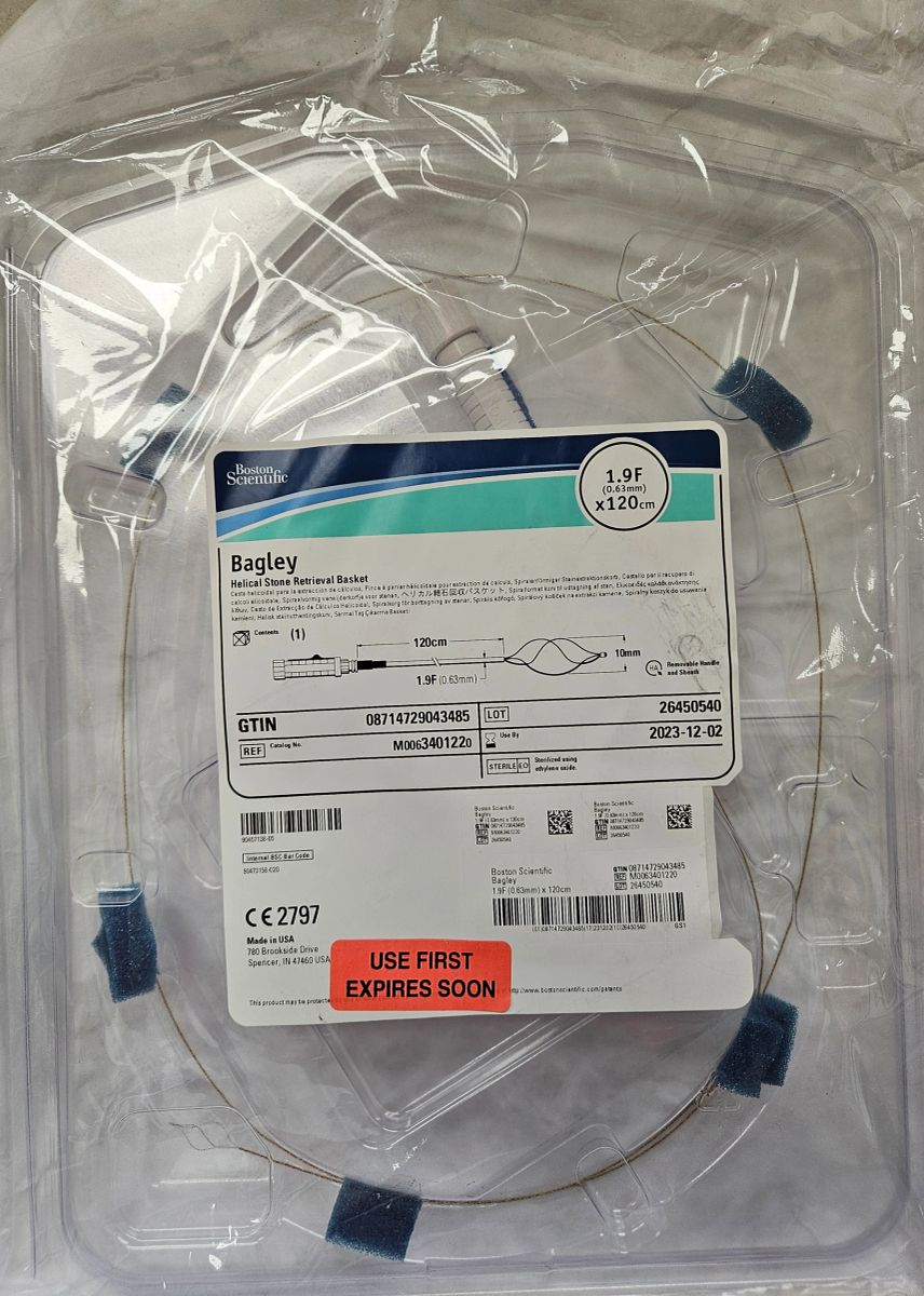 BOSTON SCIENTIFIC 340122 BAGLEY Helical Stone Retrieval Basket, 1.9 F x ...