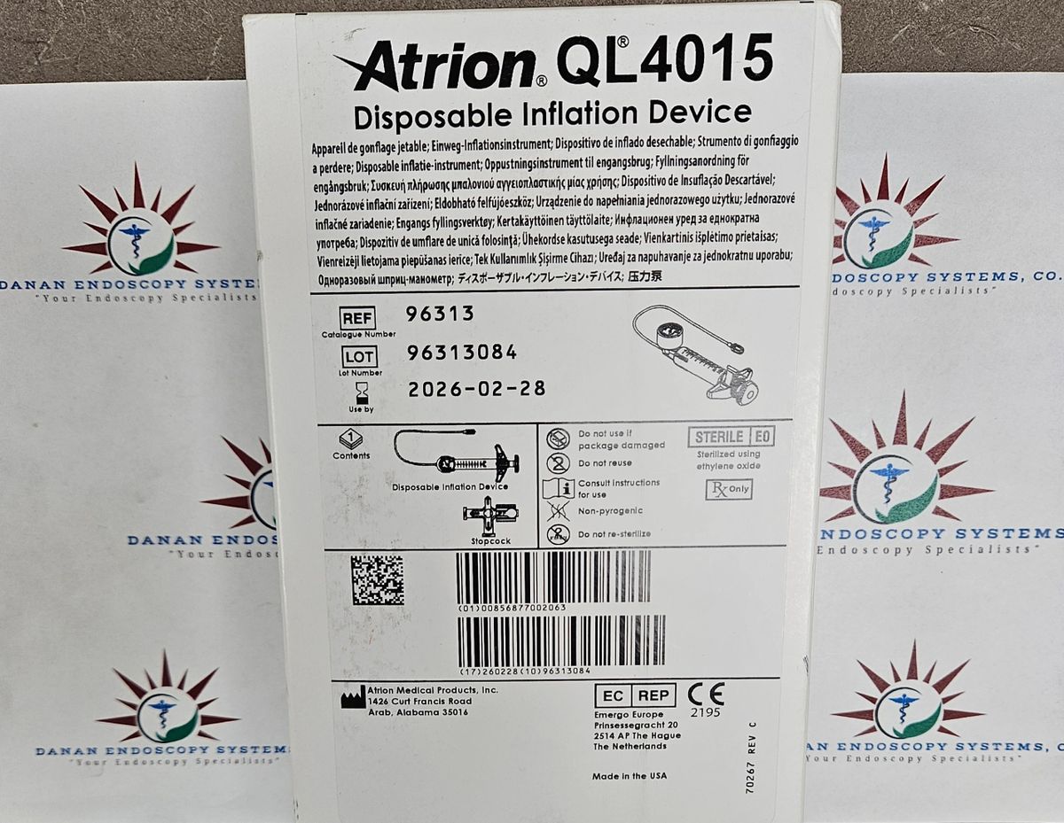 ATRION 96313 QL 4015 Disposable Inflation Device (IN DATE)