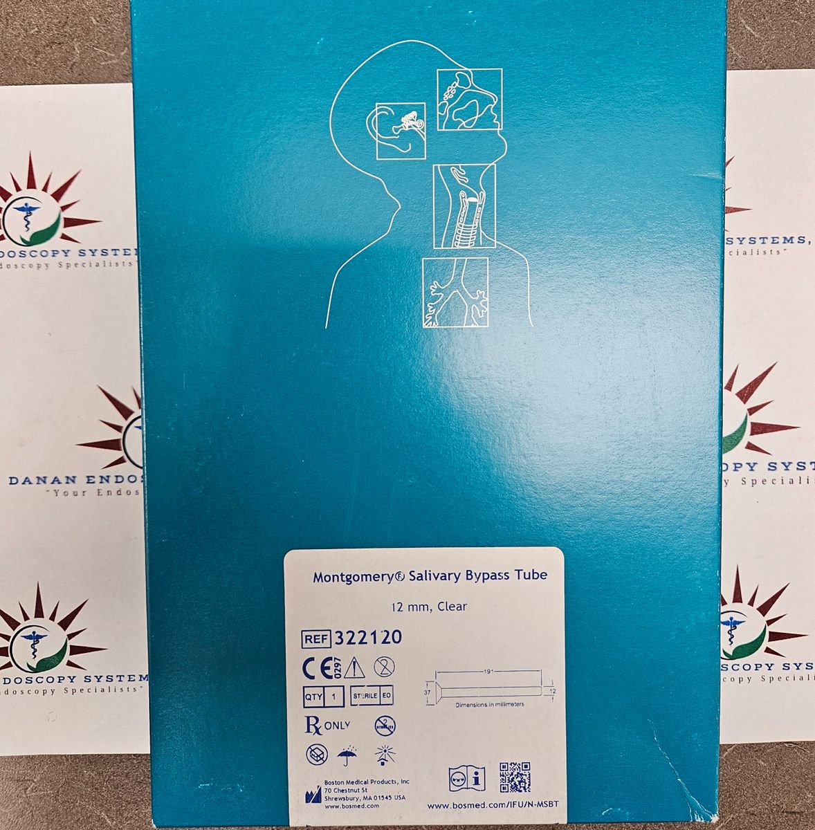 Boston Medical Products 322120 Montgomery Salivary Bypass Tube, 12mm ...