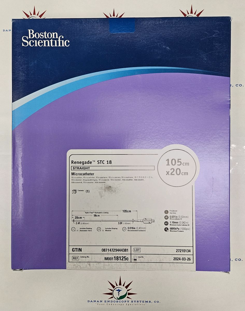 BOSTON SCIENTIFIC 18125 Renegade STC 18 Straight Microcatheter 105 cm x ...