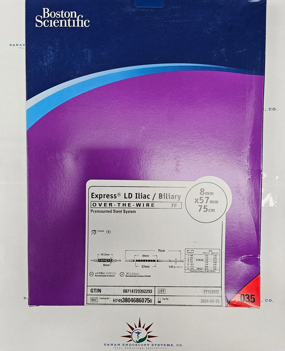 BOSTON SCIENTIFIC 38046-86075 Express LD Iliac/Biliary Over-The-Wire ...