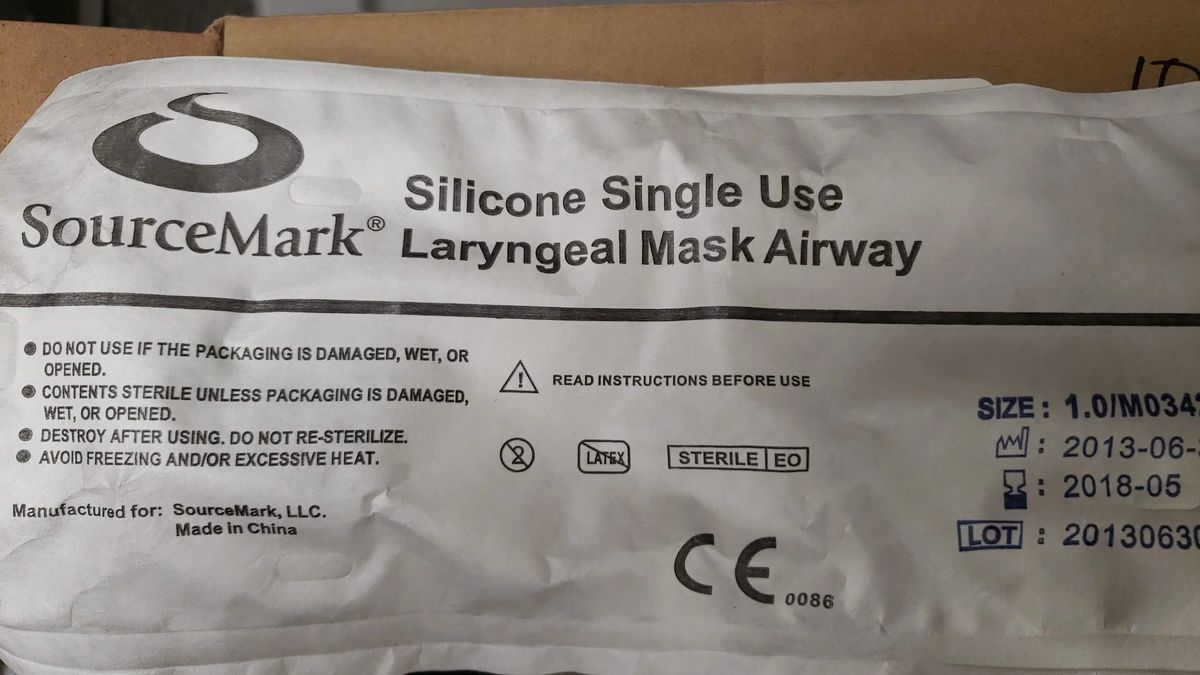 SourceMark SMKM0342 Silicone single use Laryngeal Mask Airway Size 1.0 ...