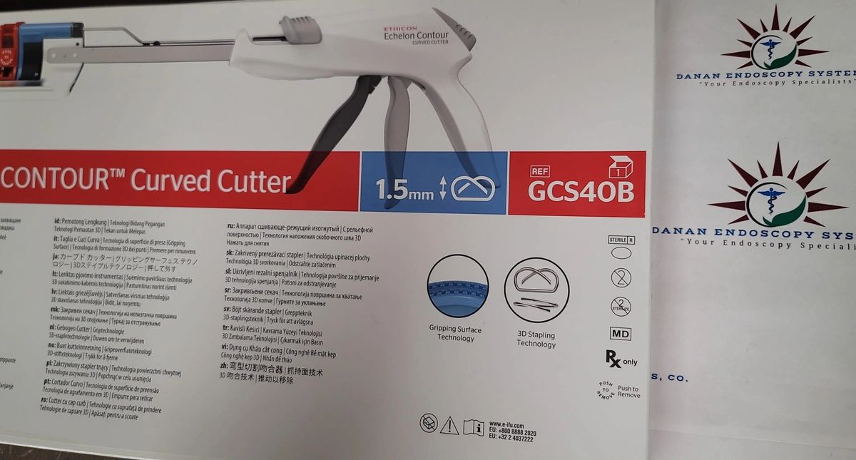 Ethicon GCS40 B Contour Curved Cutter 1.5mm GST+3D Staple Technology ...