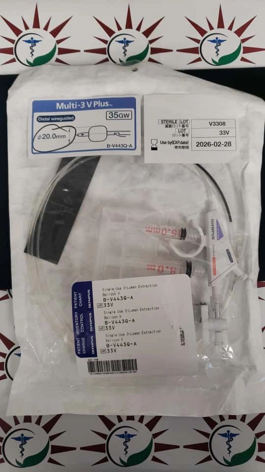 Olympus B-V443Q-A Multi-3V Plus Wireguided Extraction Balloon, 3-Lumen ...