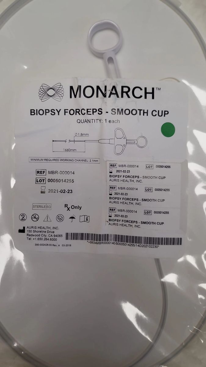 Auris Health Monarch MBR-000014 Bronchoscope Biopsy forceps - smooth ...