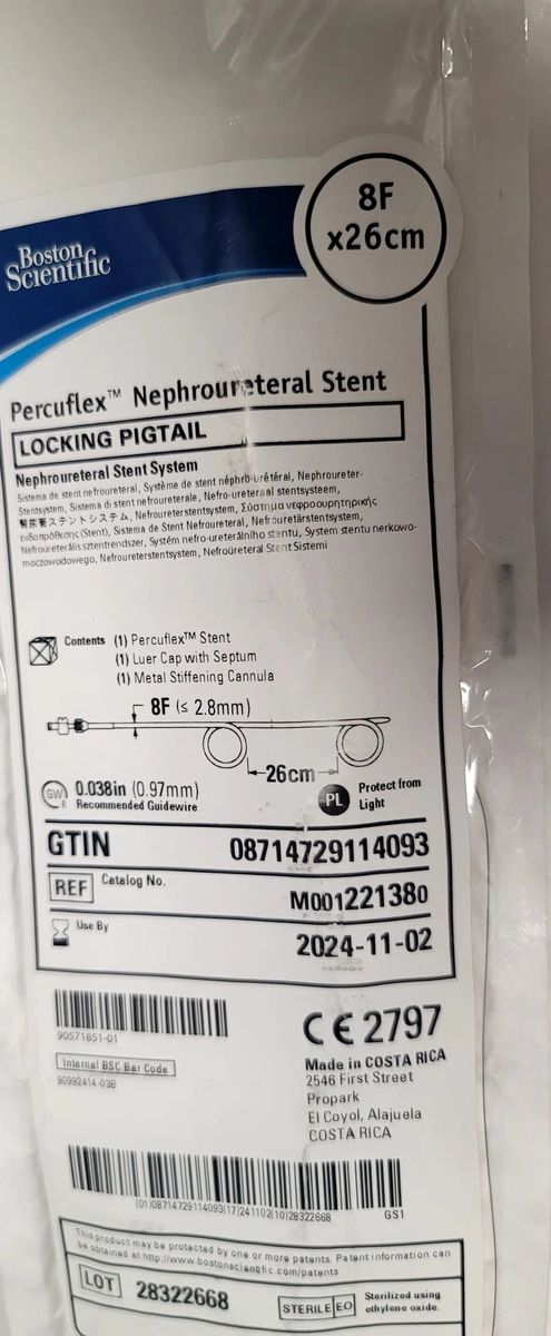 BOSTON SCIENTIFIC 22138 Percuflex Nephroureteral Stent with locking ...