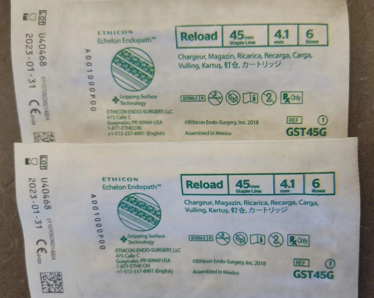 ETHICON GST45G Endopath Reload, 45mm staple line, 4.1, 6 rows (x)