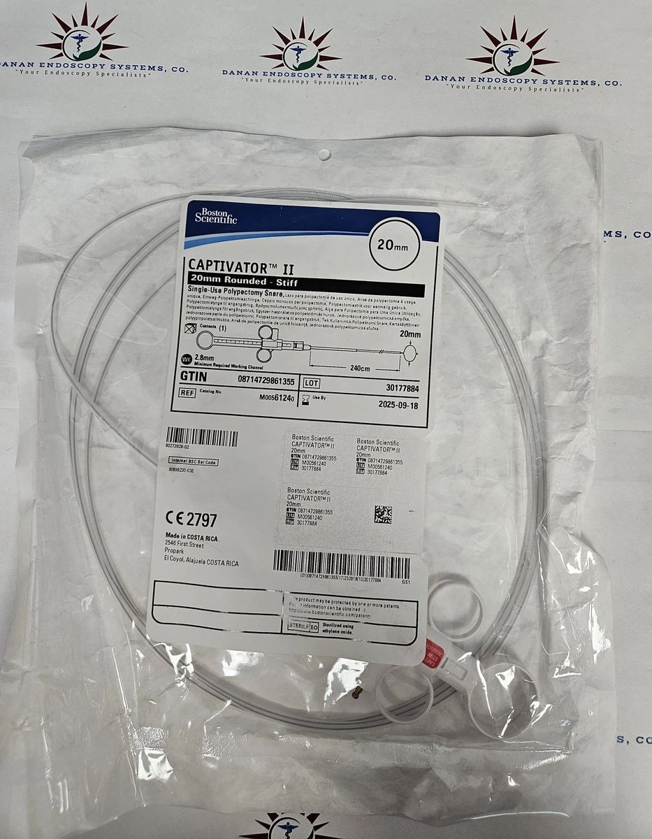 BOSTON SCIENTIFIC 6124 CAPTIVATOR II 20mm Rounded Stiff Polypectomy ...