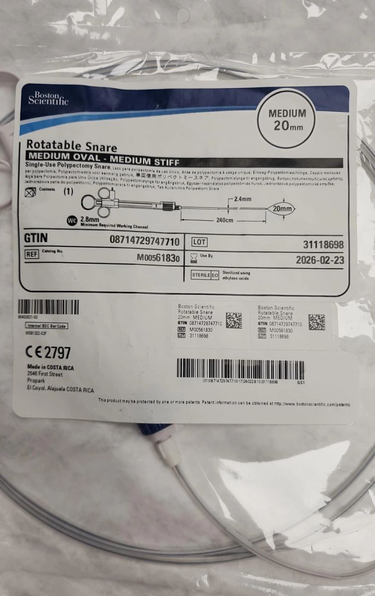 Boston Scientific 6183 Rotatable Snare Medium Oval-Medium Stiff Single ...