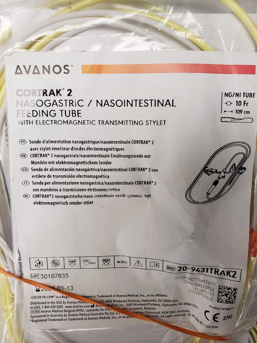 AVANOS MEDICAL 20-9431 CORTRAK 2 NASOGASTRIC/NASOINTESTINAL FEEDING ...