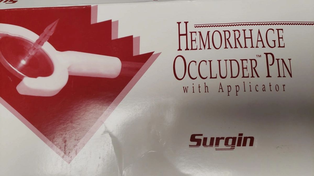 SURGIN CR1007 HEMORRHAGE OCCLUDER PIN With Applicator 10mm (X)