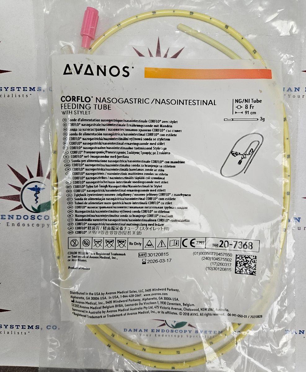 AVANOS MEDICAL 20-7368 CORFLO NASOGASTRIC/NASOINTESTINAL FEEDING TUBE ...