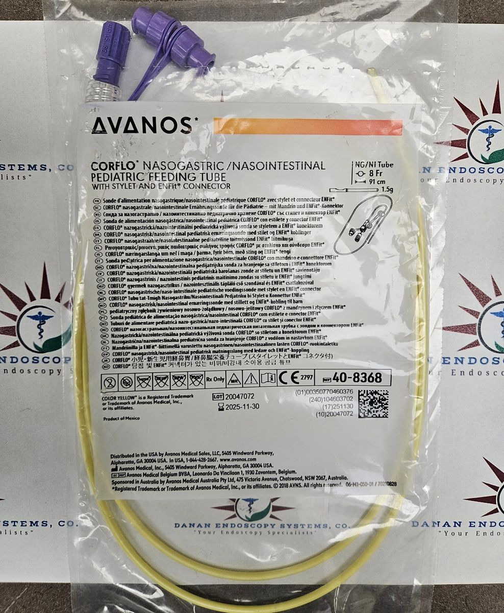 AVANOS 40-8368 CORFLO NASOGASTRIC/NASOINTESTINAL FEEDING TUBE WITH ...
