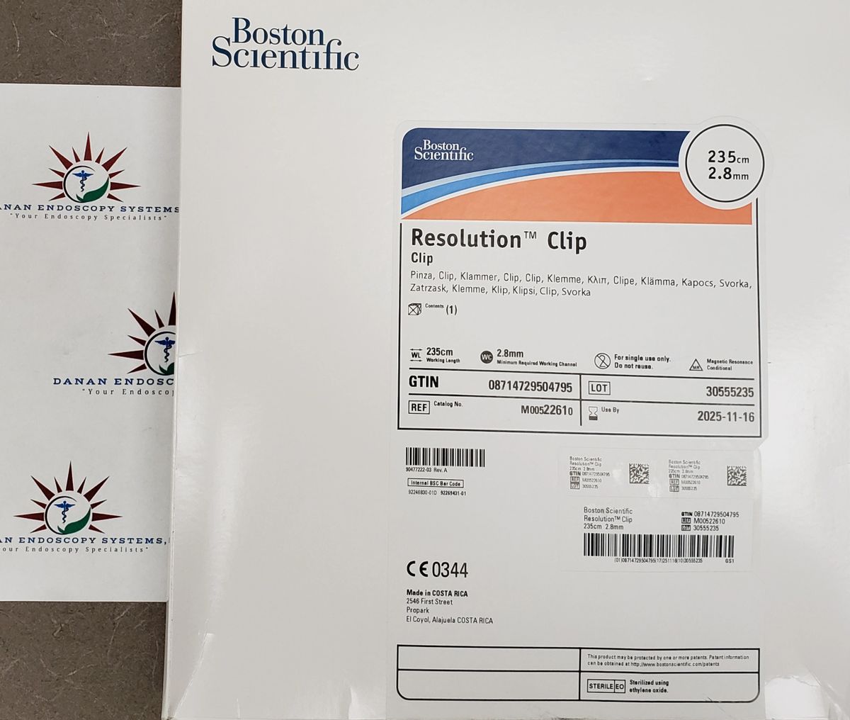 BOSTON SCIENTIFIC 2261 RESOLUTION CLIP 235 cm, 2.8mm IN-DATE/2025