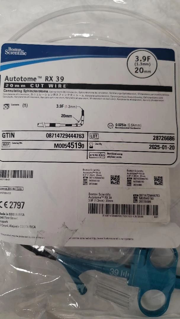 BOSTON SCIENTIFIC 4519 AUTOTOME RX 39: 20mm CUT WIRE Cannulating ...